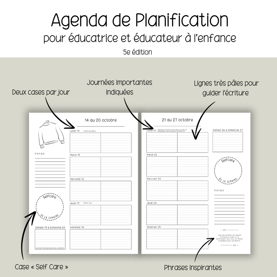 Agendas et cahiers – Le Local de Péla